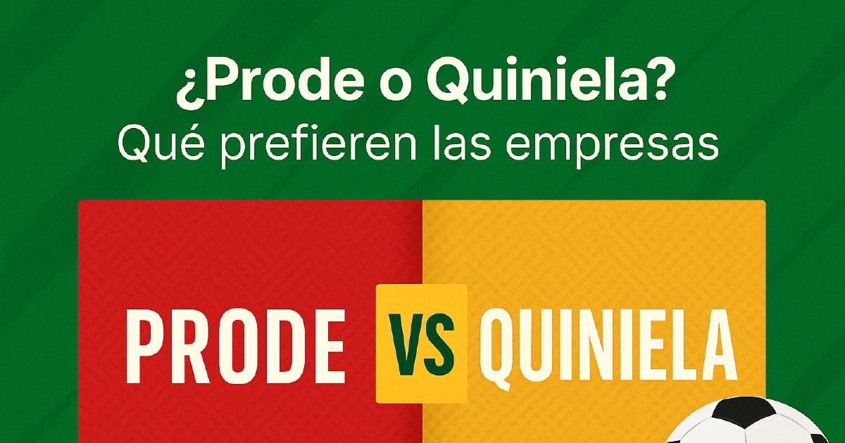¿Prode o Quiniela? Qué prefieren las empresas